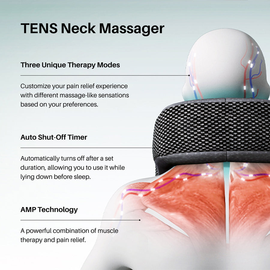 DR-HO'S Neck Pain Pro - TENS Neck Massager - Essential Package